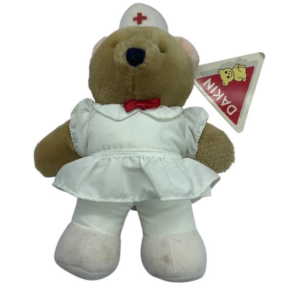 Dakin | Toys | Vintage Dakin Nancy Nurse Frn Bear Plush Toy 8 Red Cross ...